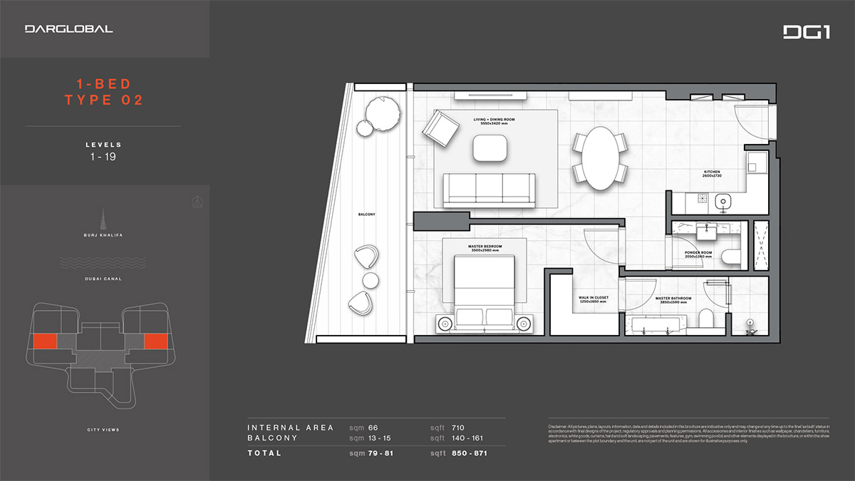 DG1 Living Tower by Dar Global at Business Bay, Dubai